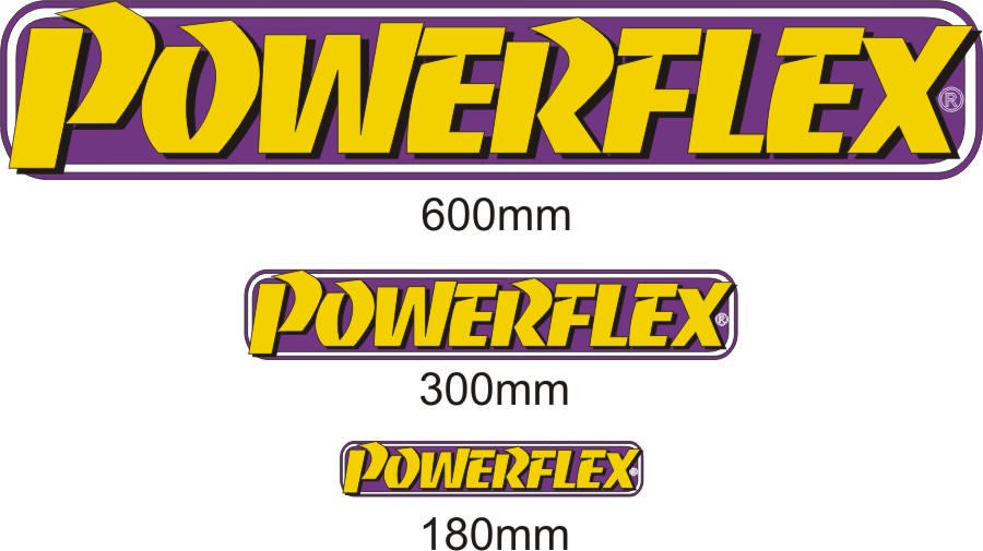 POWERFLEX STICKER 300mm - 25 PACK - D&S Shocks